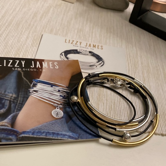 Lizzy James | Jewelry | Lizzy James Euc Wrap Bracelet Gold And Silver ...